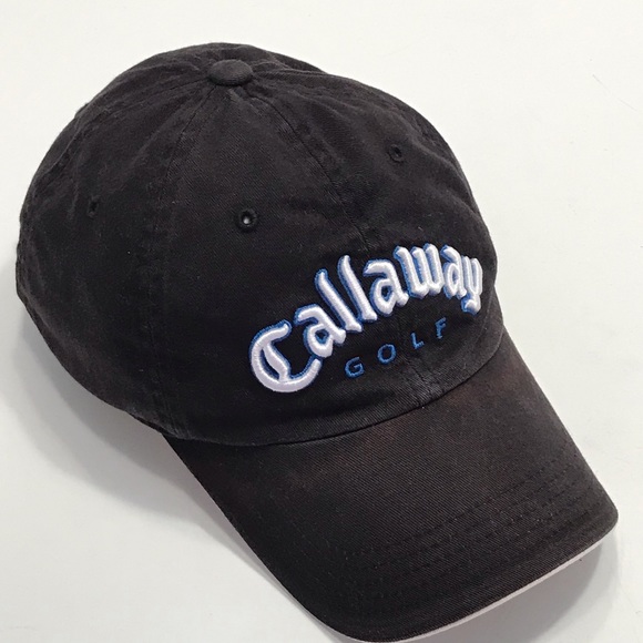 Callaway | Accessories | Callaway Black Strapback Golf Hatcap | Poshmark